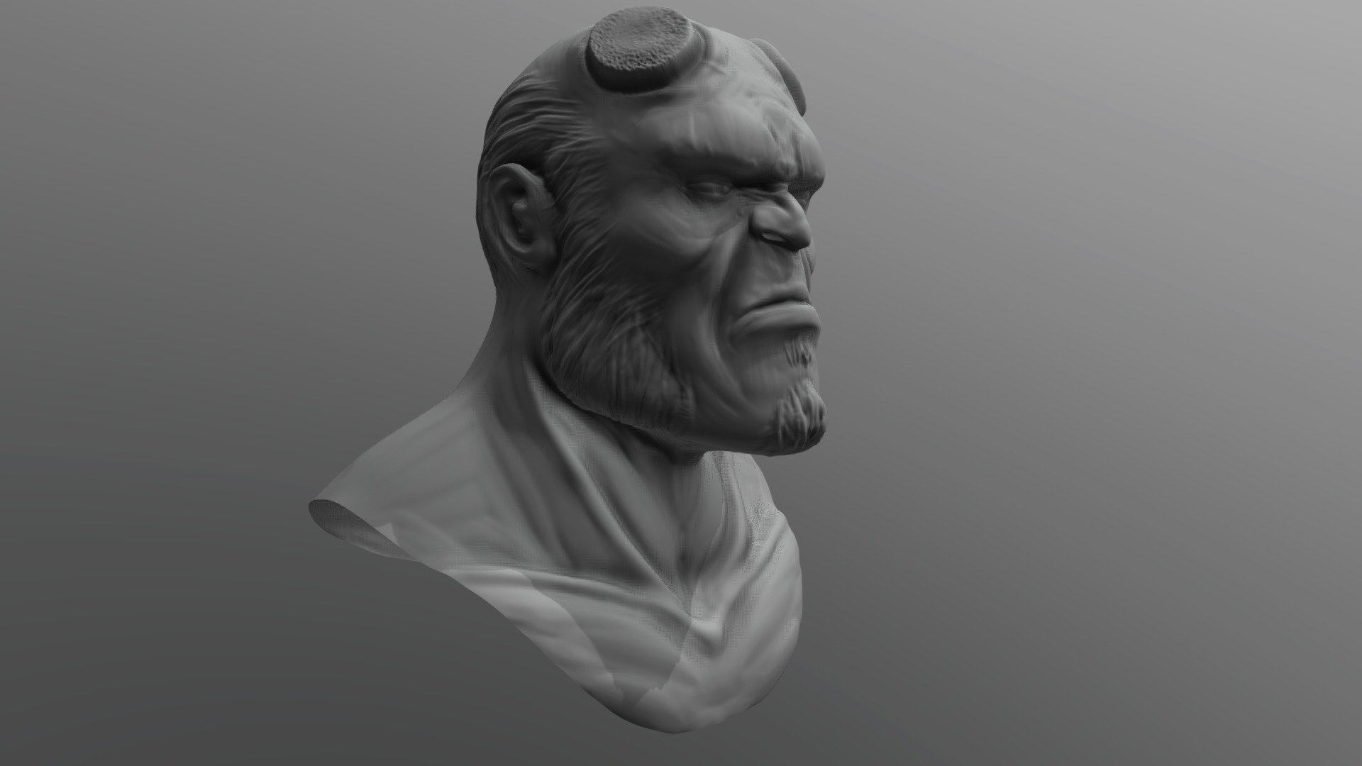 Hellboy Head Sculpt - 3D model by redriolu [17f49a7] - Sketchfab