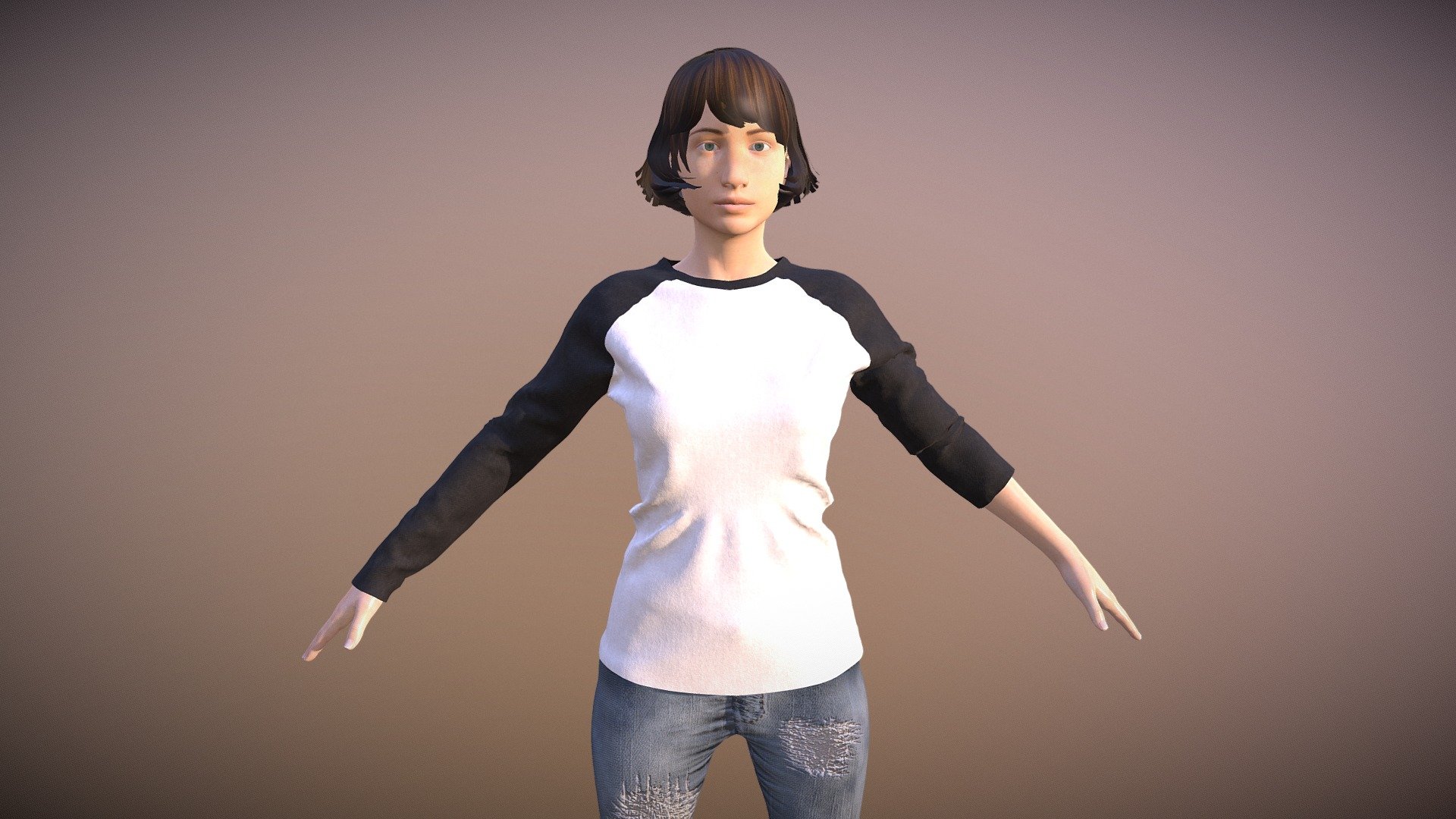Tough Female Character - 3D model by AhmadSadaat [17f538c] - Sketchfab