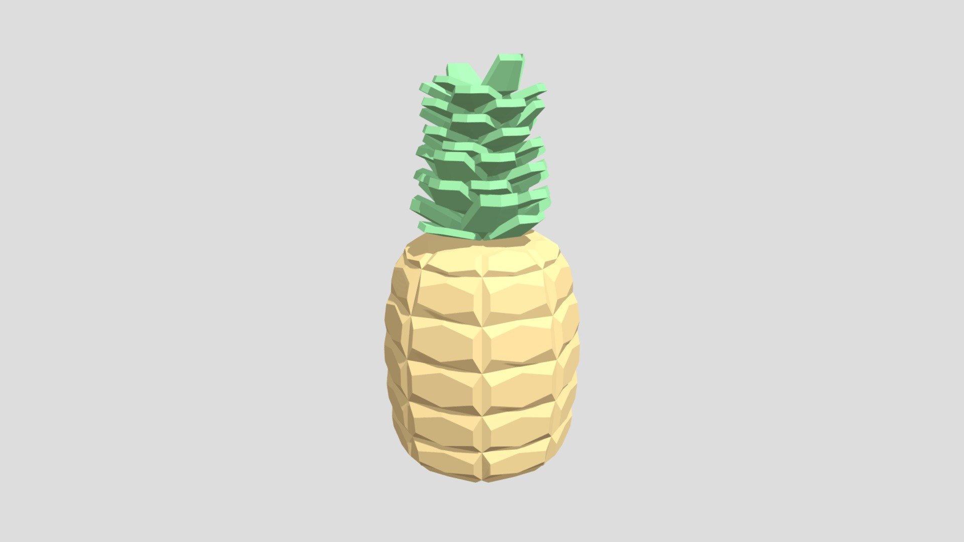 Pineapple from Poly by Google - Download Free 3D model by IronEqual ...