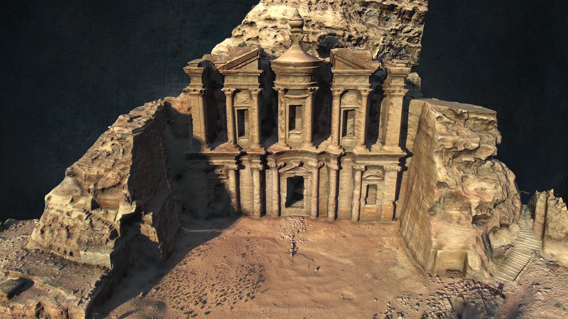 Ad Deir | PETRA JORDANIAN - Buy Royalty Free 3D model by Arqueomodel3D ...