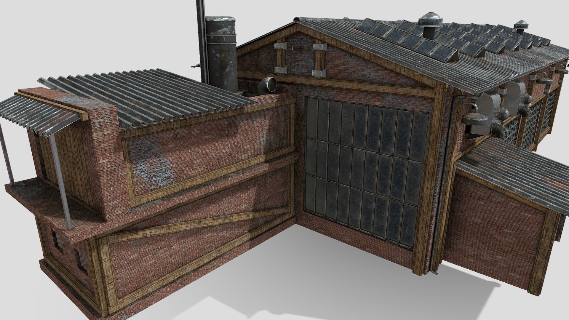 old warehouse - Download Free 3D model by AlanTinka [17f9bd6] - Sketchfab