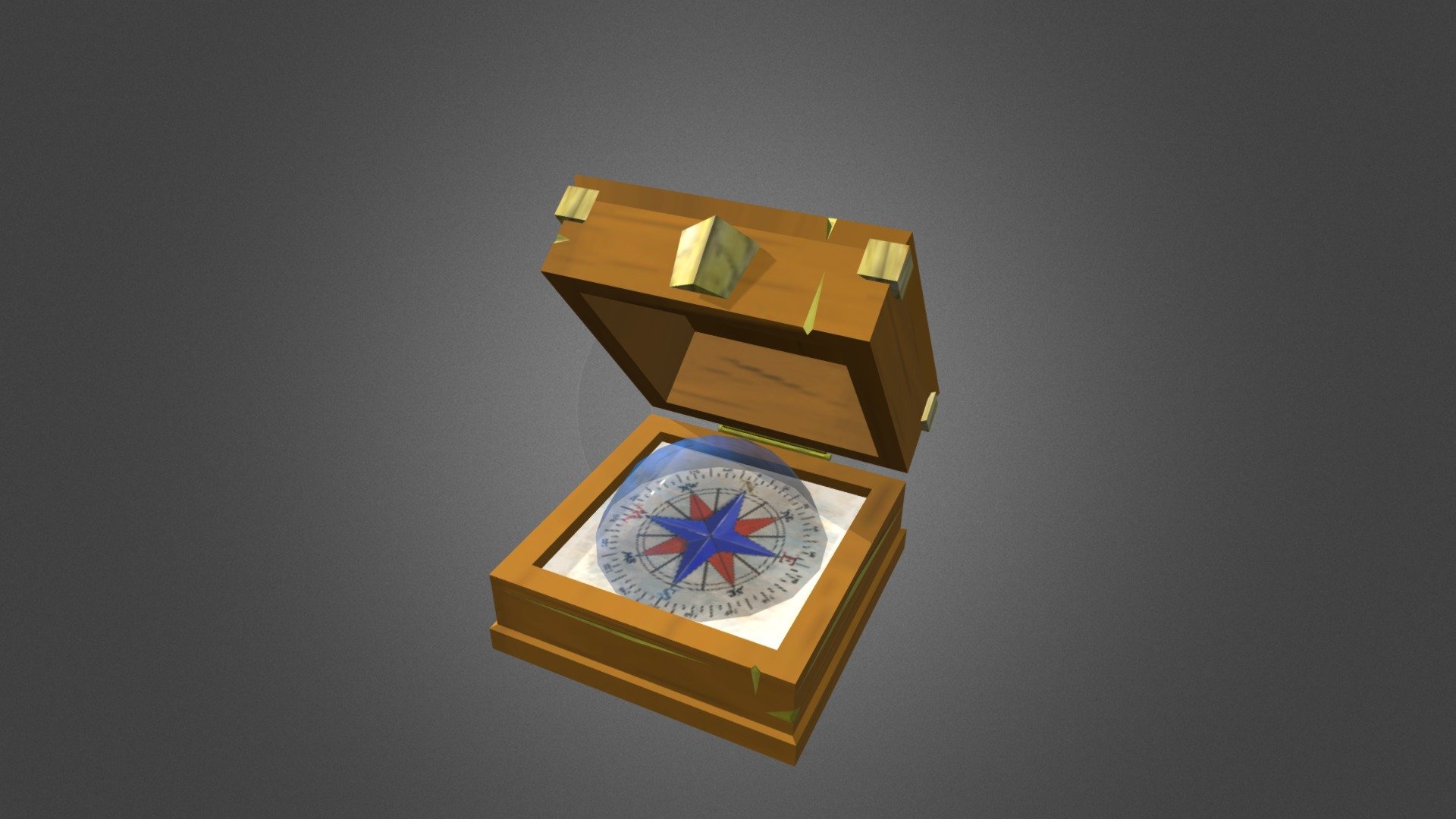 Low Poly Compass - Download Free 3D model by SkyFightUltra [17fa7ee ...