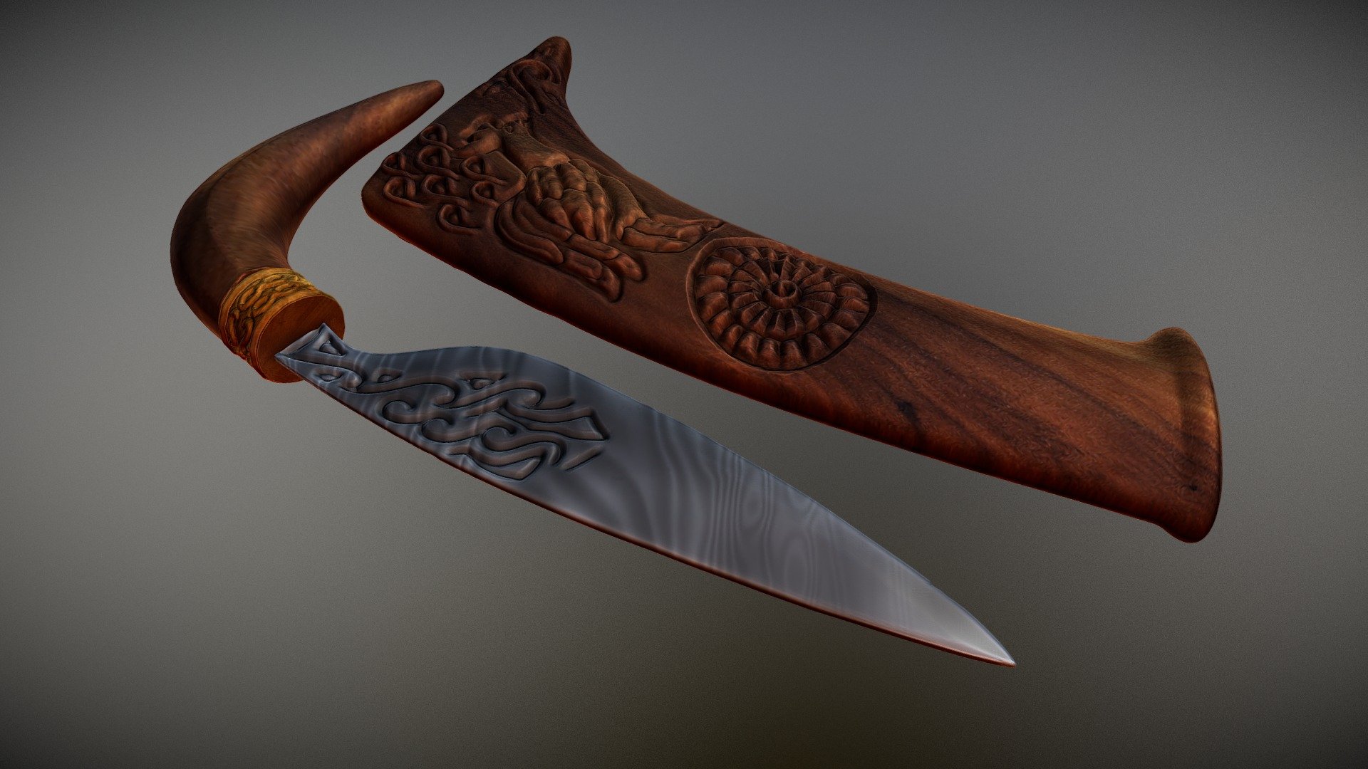 Badik Lompo Battang - 3D model by Verdant (@verdant.stu) [17fa9ed ...