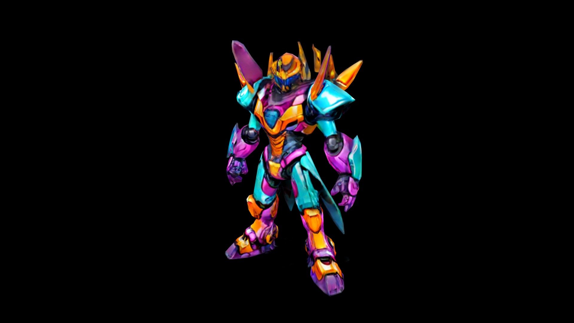 An impressive figure of an animated robot, robus - Download Free 3D ...