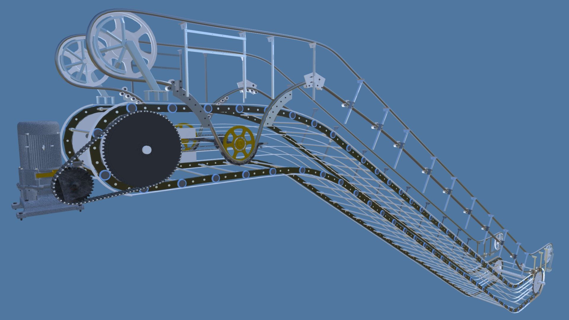 Main Drive & Handrail Drive Assembly - 3D model by editor1 [17fd052 ...