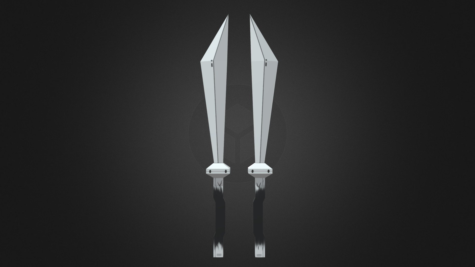 Double sword for character design. - Download Free 3D model by Ana ...
