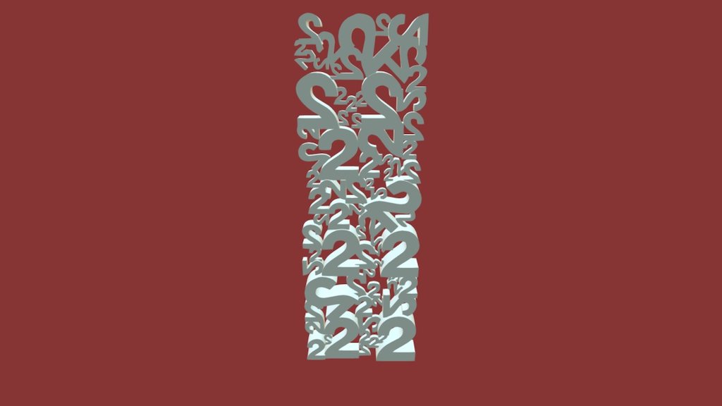 Numbers3D Copy - 3D model by paultupper [1803377] - Sketchfab