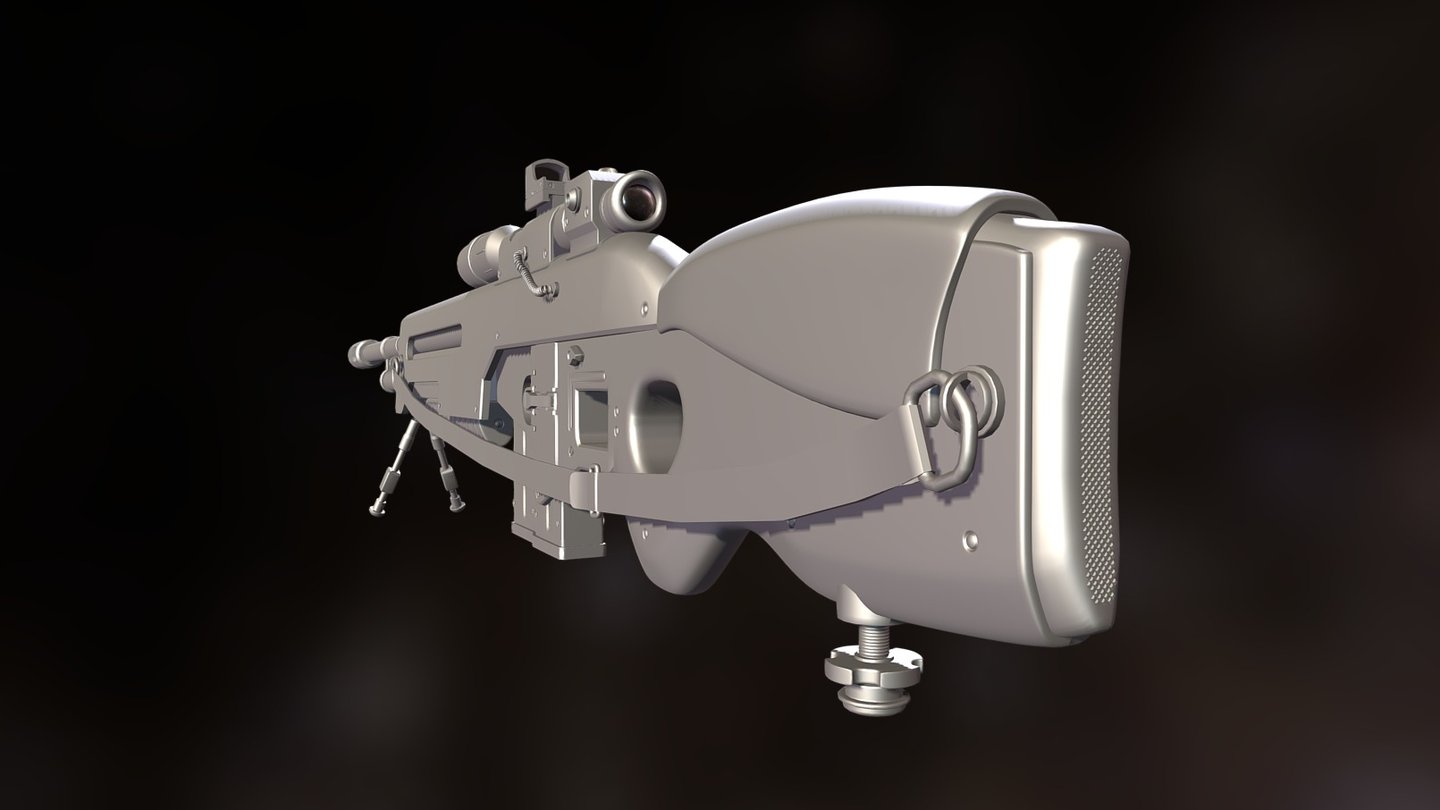 AMR Sniper Rifle (High Poly) - 3D model by Mondegreen [1804159] - Sketchfab