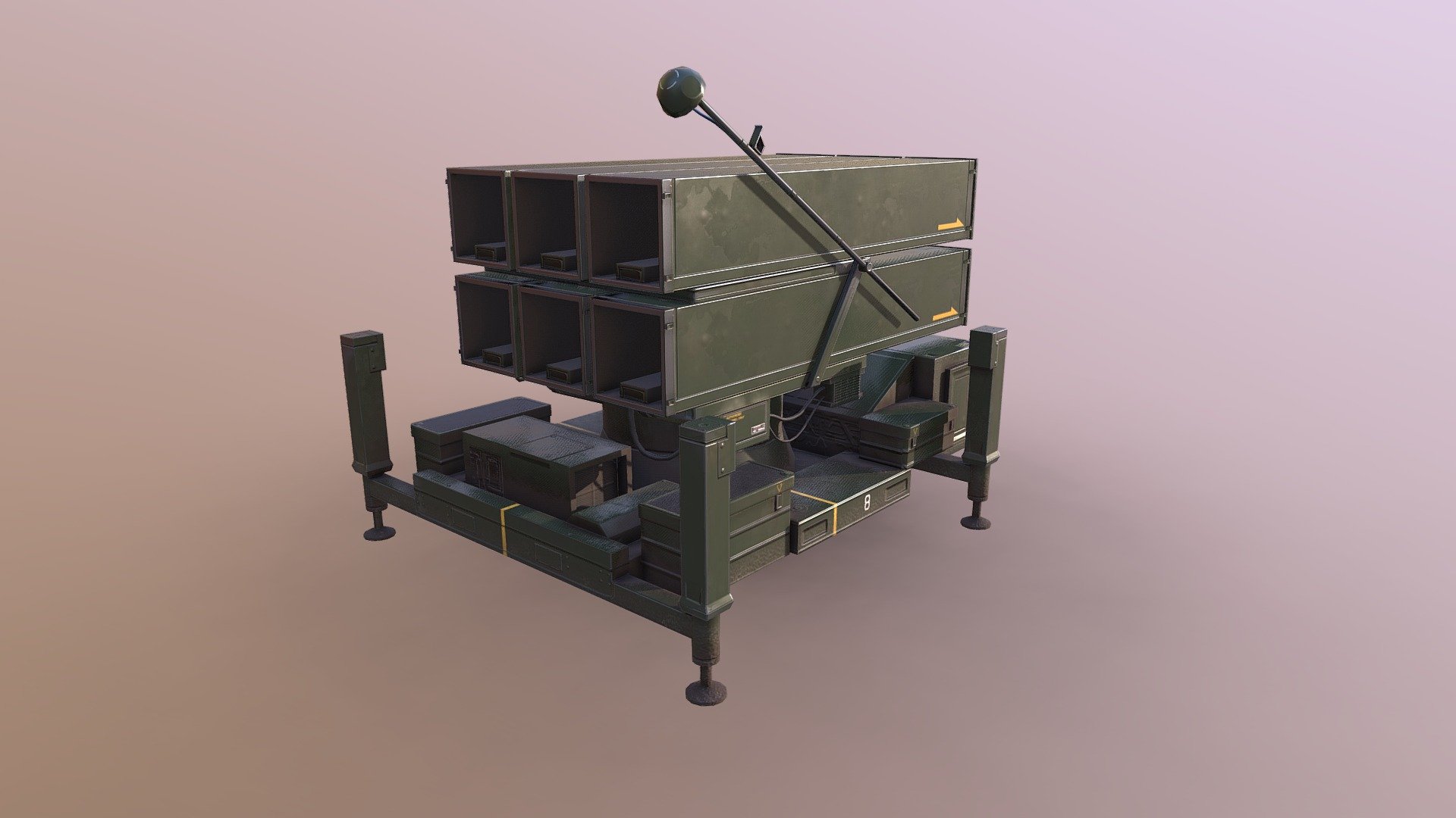 NASAMS ground-based air defense system - 3D model by creosine [180423b ...