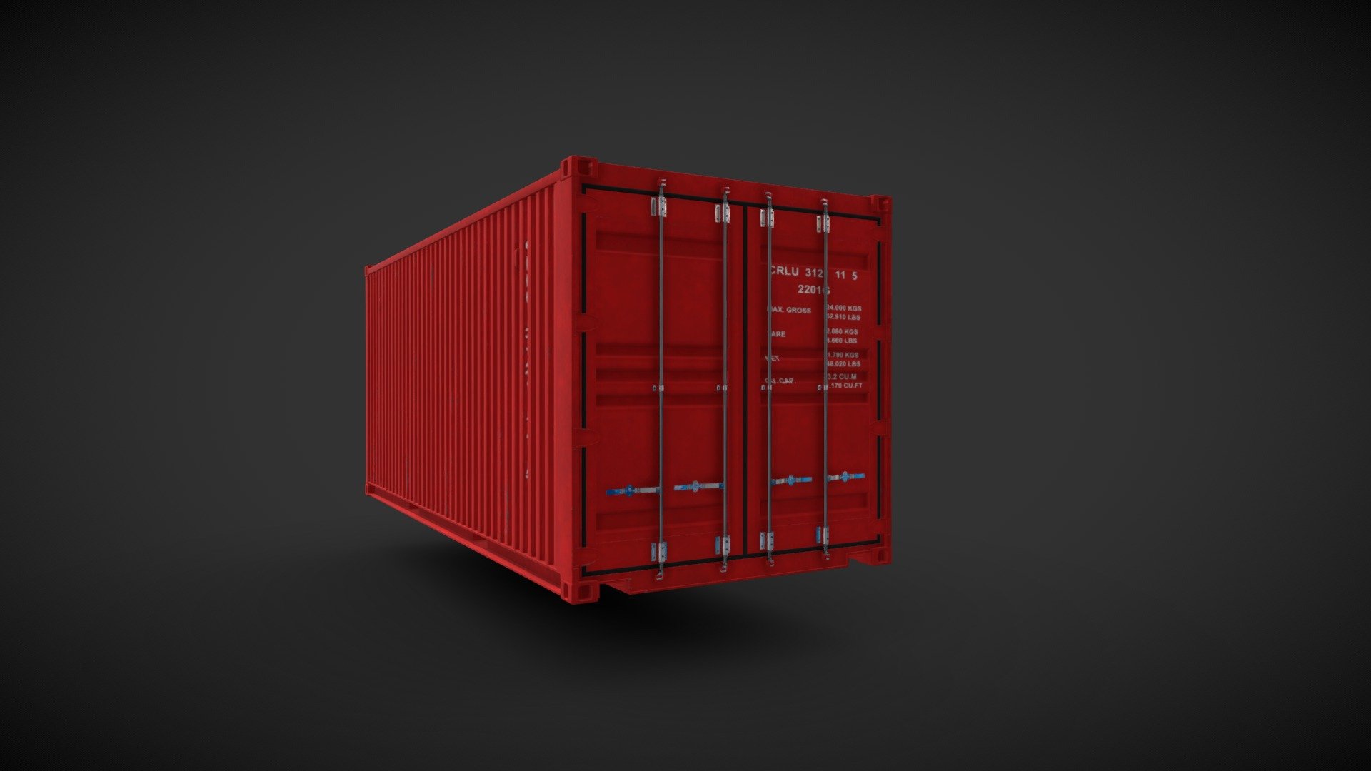 Shipping Container 20FT - 3D model by Renato3DM [1805b14] - Sketchfab