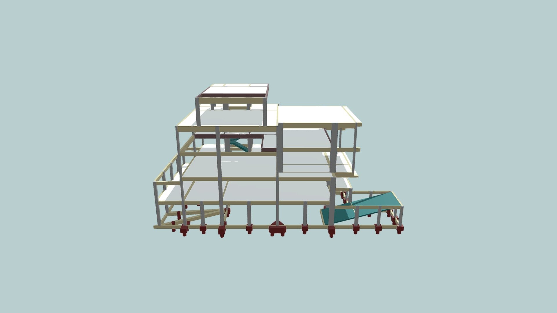3D Estrutura Roberto - 3D model by WE Engenharia (@weengenharia ...
