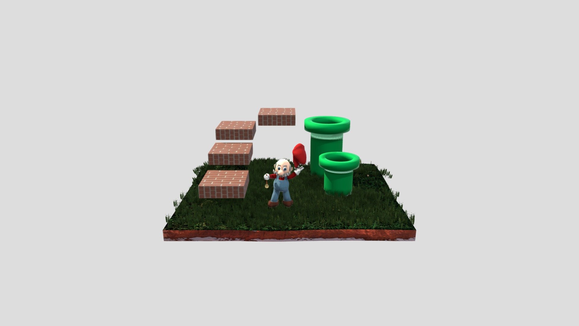 Old Mario - 3D model by Bertbert [1806849] - Sketchfab