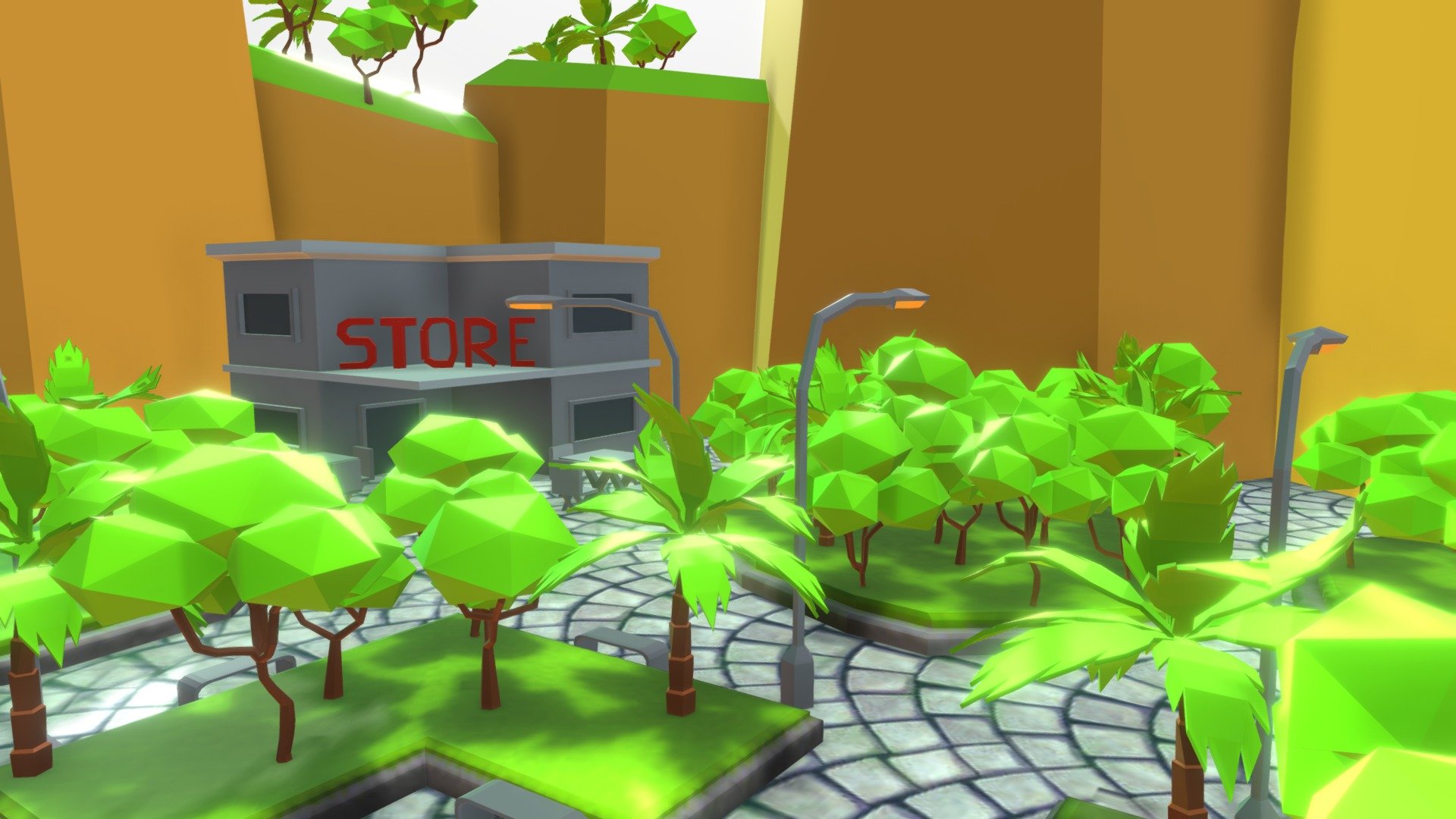 Lowpoly tileset map - 3D model by Davi Arruda (@daviArruda) [1808279 ...
