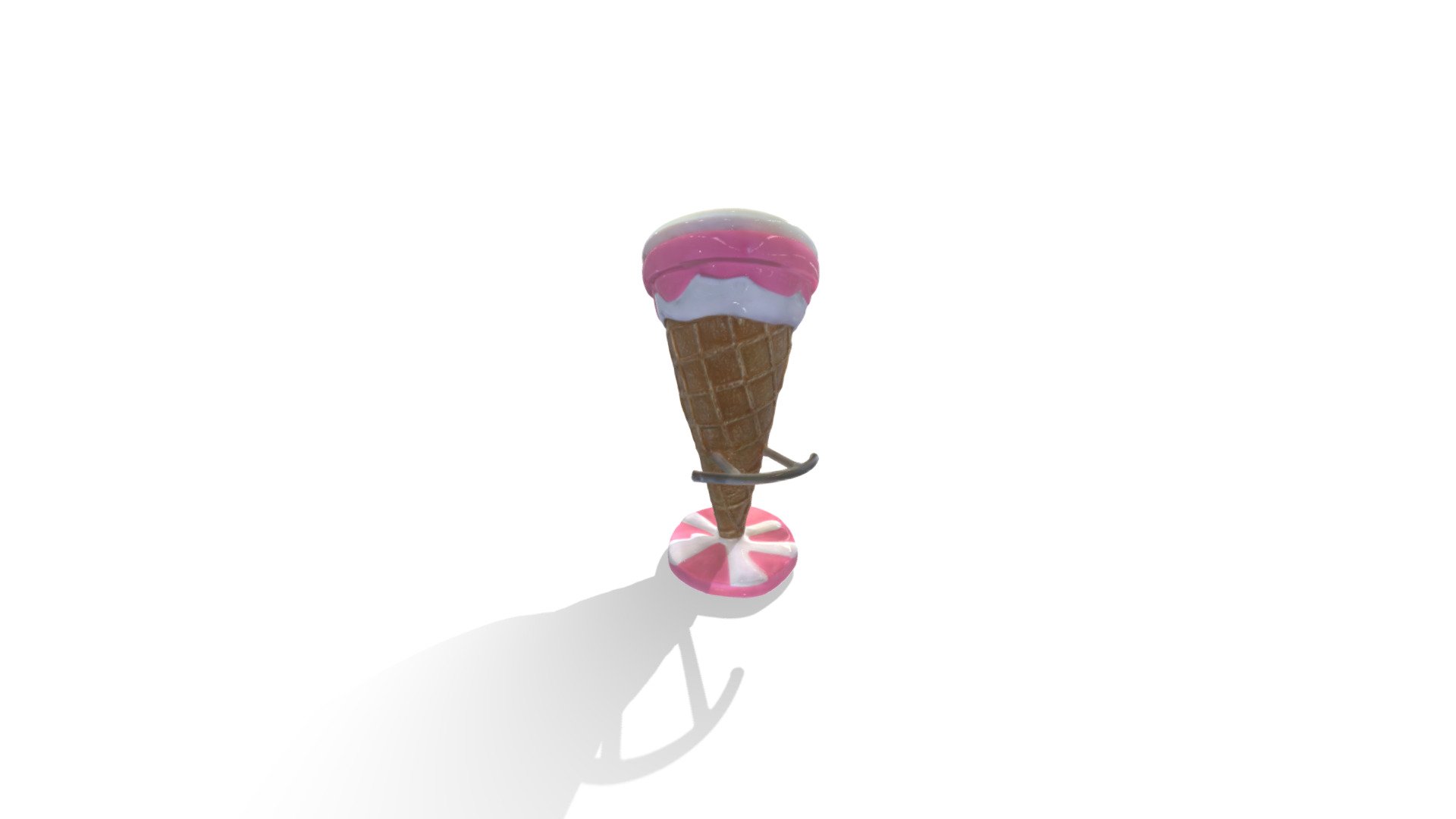 ice-cream-pink-stool - 3D model by TheInteriorGallery [18095ad] - Sketchfab