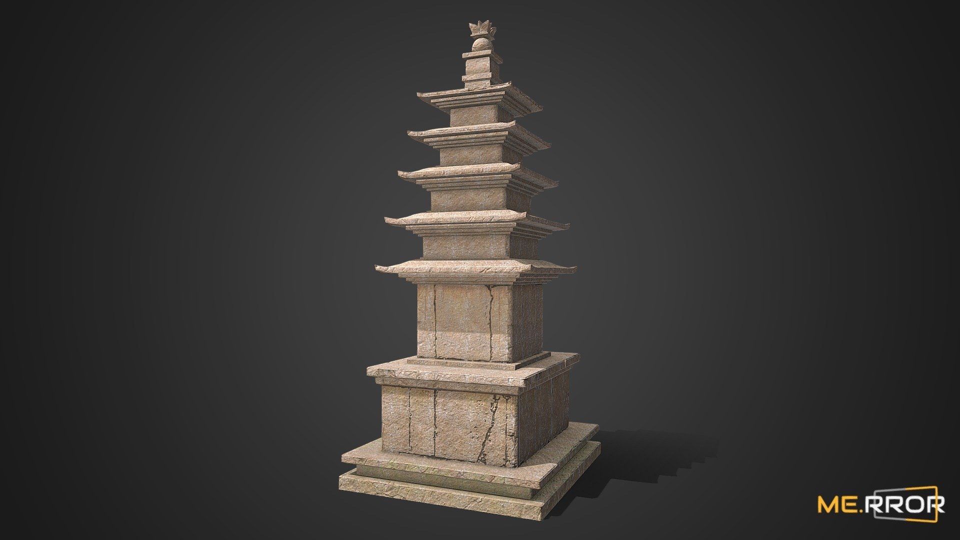 [Game-Ready] Stone Pagoda - Buy Royalty Free 3D model by ME.RROR Studio ...