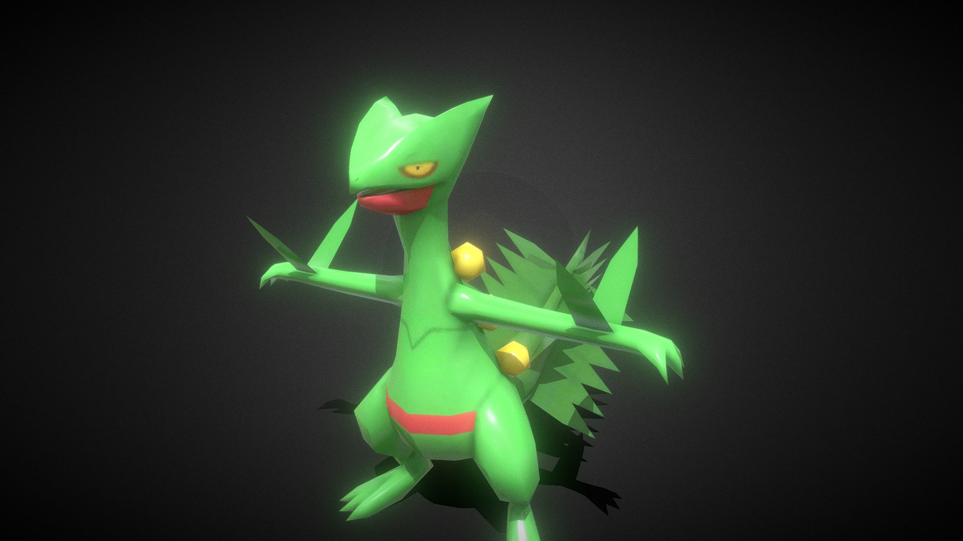 Pokemon Advanced generation Sceptile - 3D model by 3D Resource ...