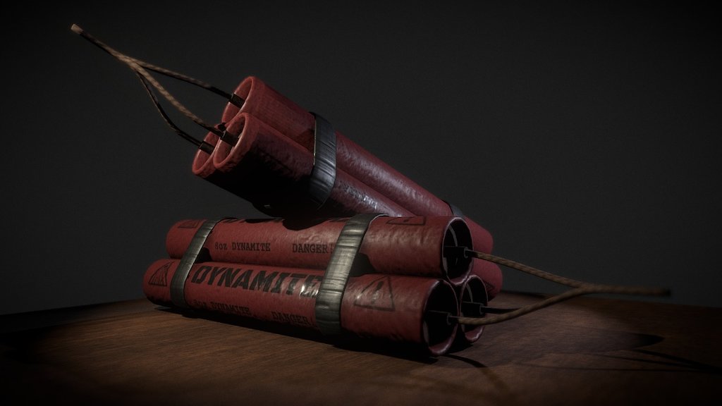 Dynamite Sticks - 3D model by Z.E.P.H.Y.R [180f0fa] - Sketchfab