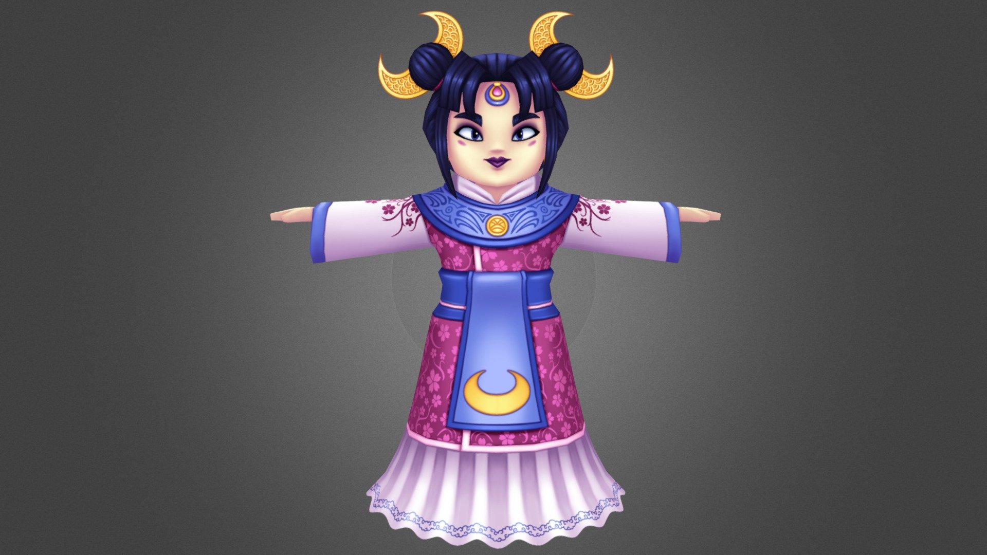 Captain Moon - 3D model by Jessica Anderson (@jessandersonart) [18121f6 ...
