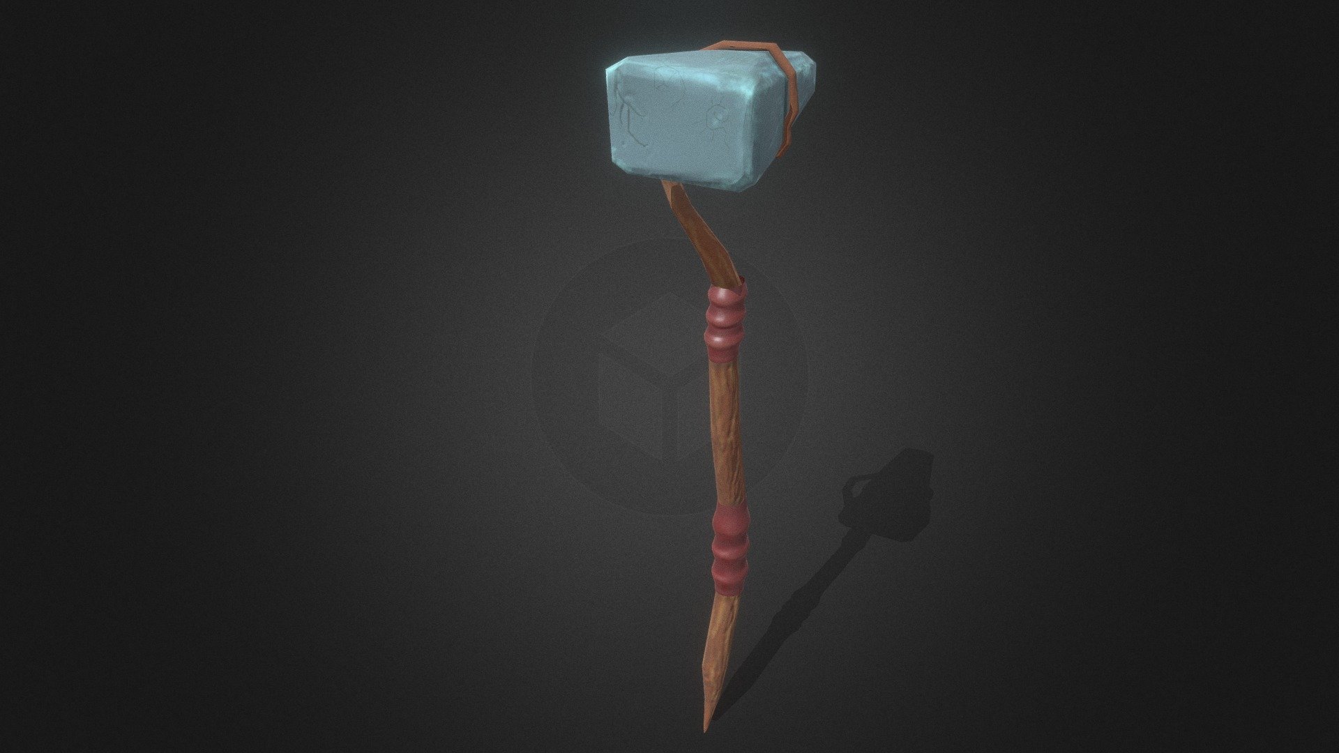 Stylised wooden hammer - Download Free 3D model by Nikolaj Simić ...