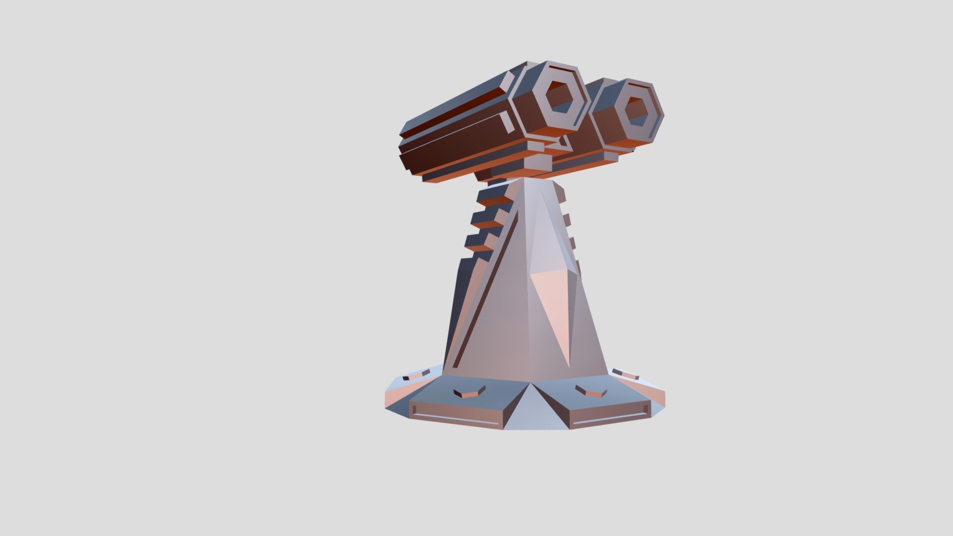 Turret - Download Free 3D model by Trockk (@Timrockk) [1816843] - Sketchfab