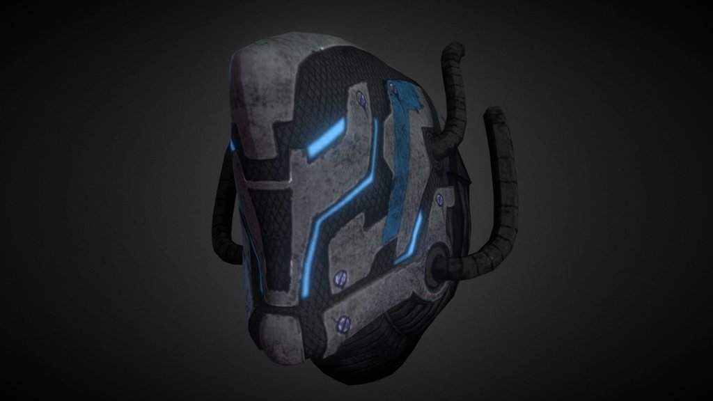 Krogan C Helmet - 3D model by arglack [1816c10] - Sketchfab