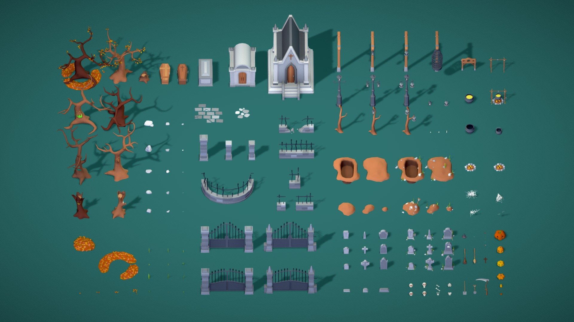 Halloween Mega Pack - Buy Royalty Free 3D model by Luceed Studio ...