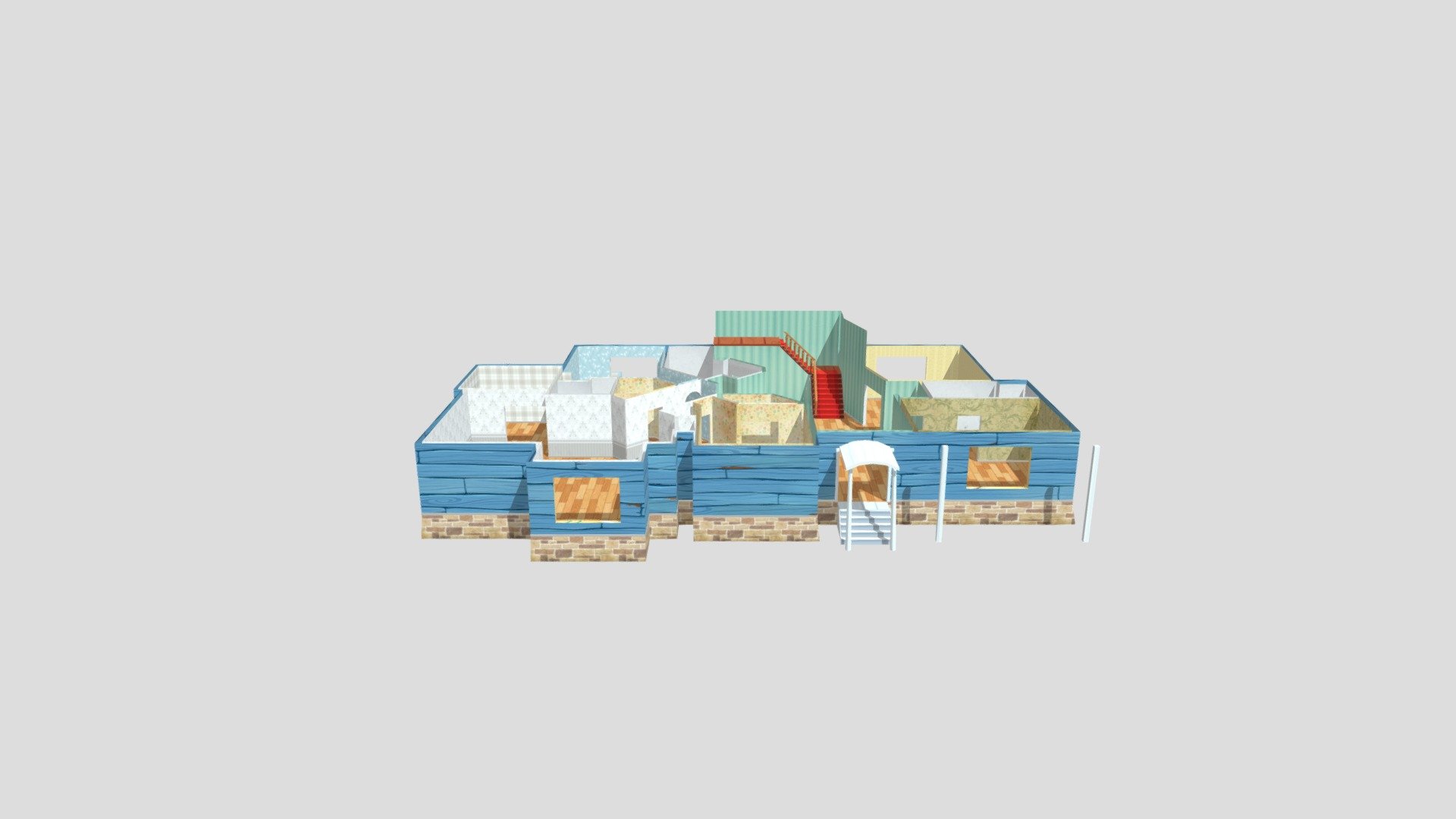 Hello Neighbor Prealpha Map_ Floor_1 (Prototype) - Download Free 3D ...