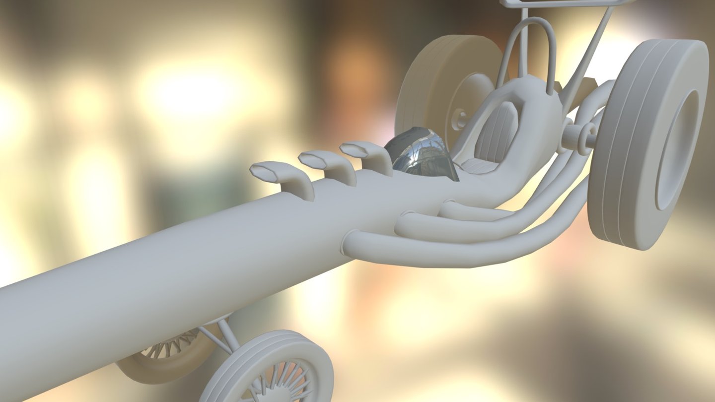 Dragster - 3D model by martinmarechal [18189f7] - Sketchfab