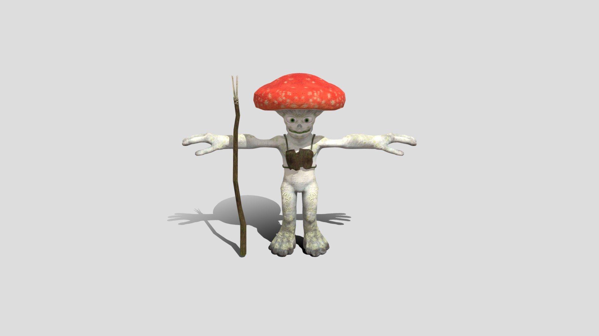 Mushroom Man 3D Character - 3D model by Callum_Alcock [1819c9d] - Sketchfab