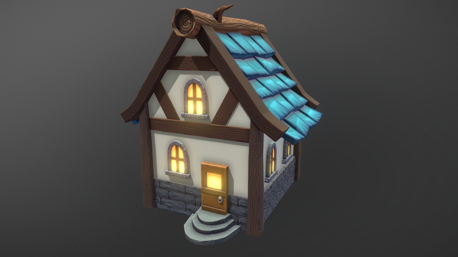 Stylized House Test - 3D model by Eleanor Biggin (@EBiggin) [181ce6c ...