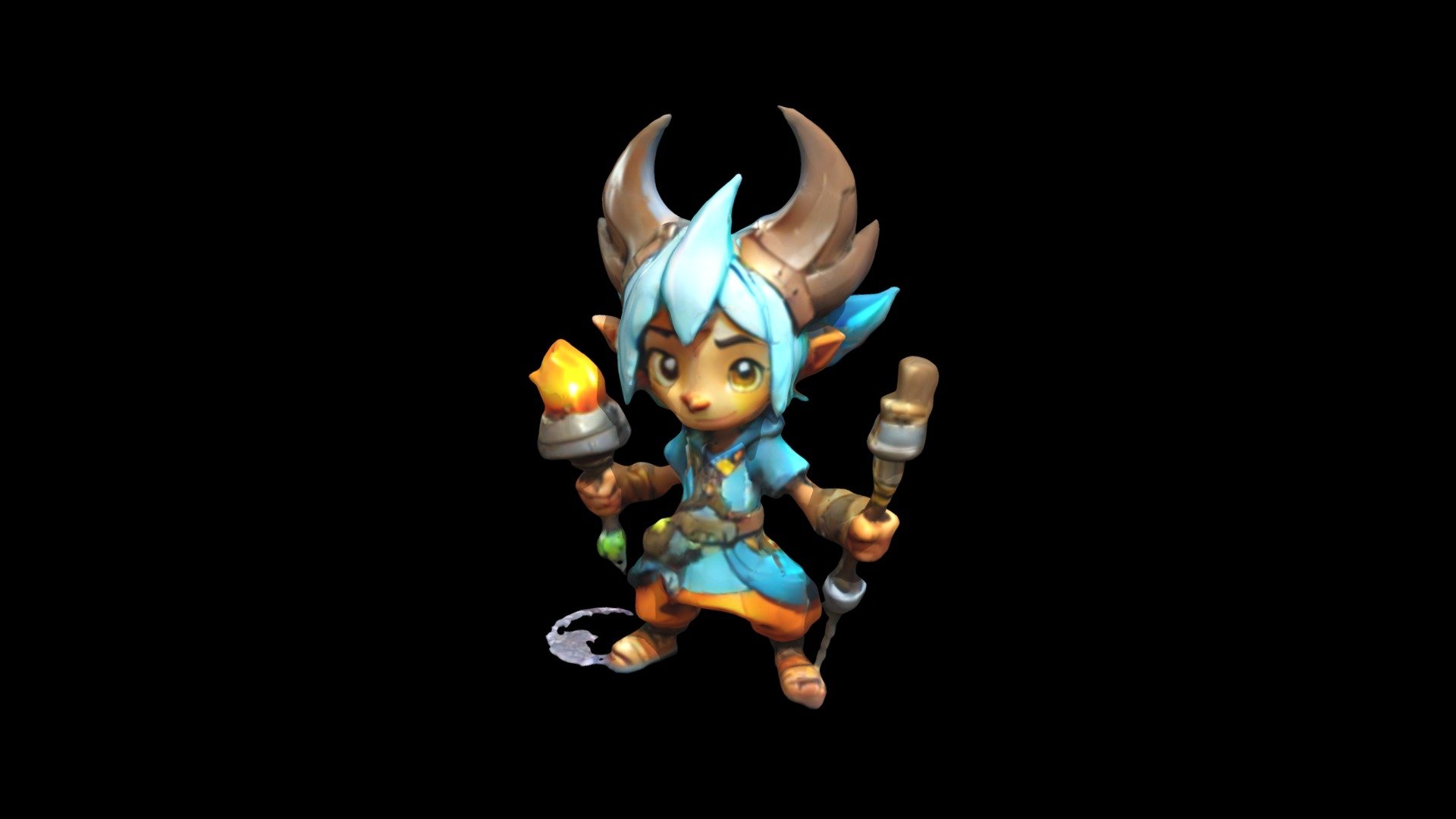 A young, energetic Varden elf with an air of adv - Download Free 3D ...