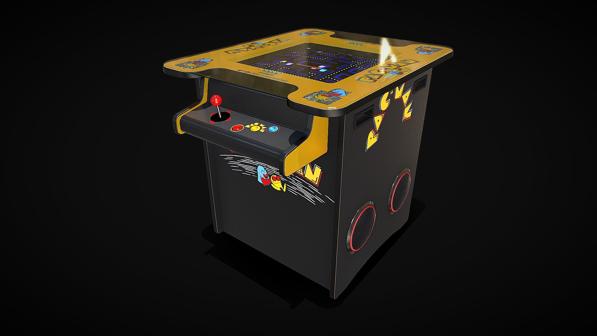 Cocktail Table Arcade Game Machine - Buy Royalty Free 3D model by ...