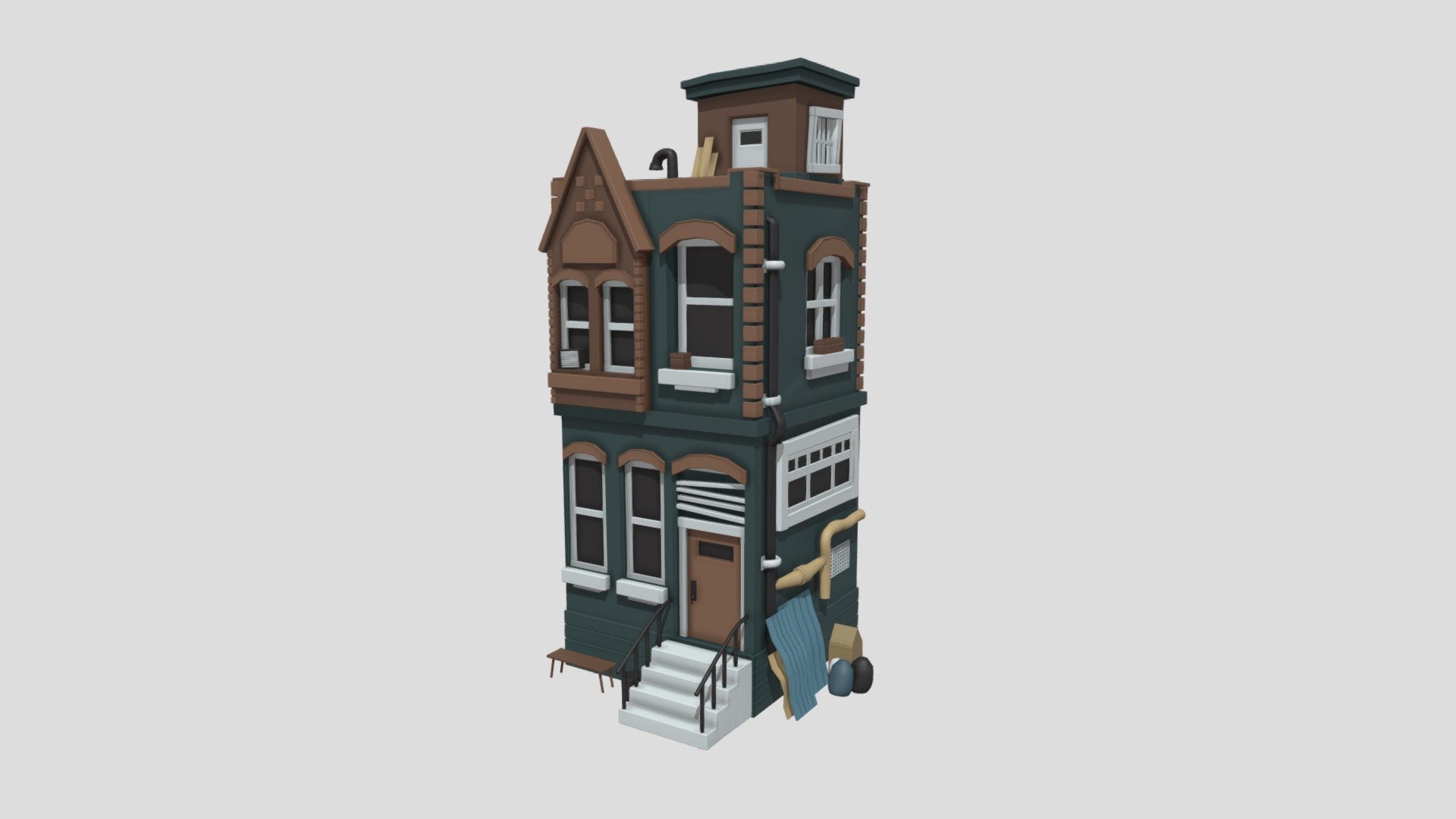 Stylized Building - Download Free 3D model by Sina (@Sin4) [18260a8 ...