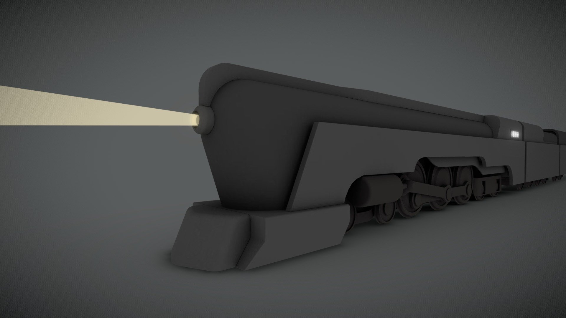 art deco train - 3D model by gunes.duyul [18260aa] - Sketchfab