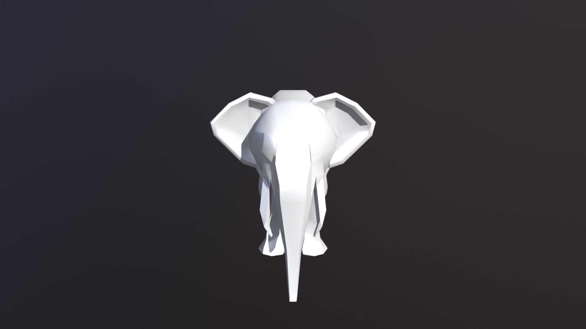 Elephant (low poly) - 3D model by giacomopettinato [1827b52] - Sketchfab