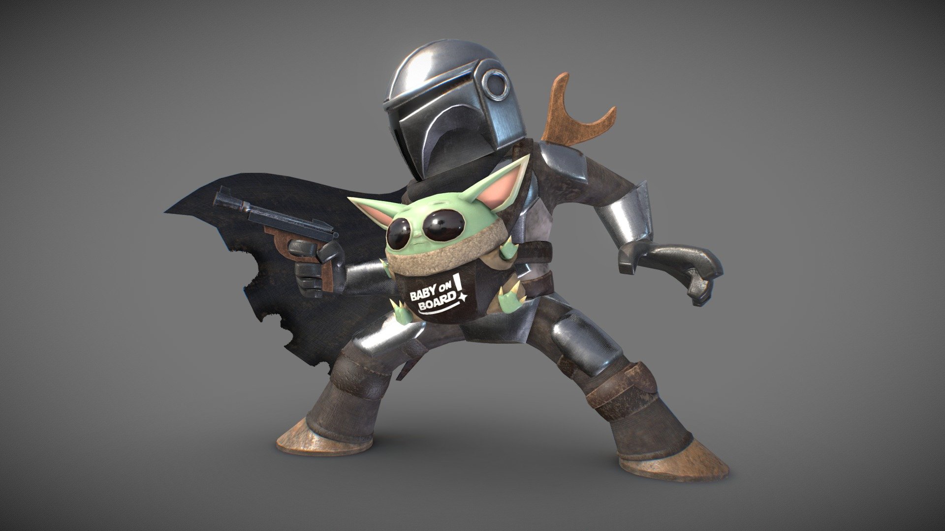 The Mandalorian - 3D model by Yann Pérès (@yannperes) [18280cd] - Sketchfab
