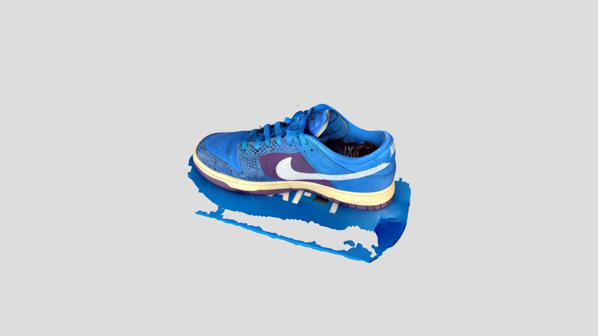 Undefeated x Dunk Low Right Shoe - 3D model by kajemian [182c110 ...