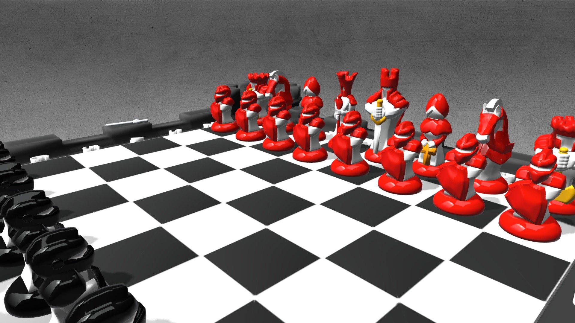 Chess - 3D model by MaksimNekrasovv [182c647] - Sketchfab