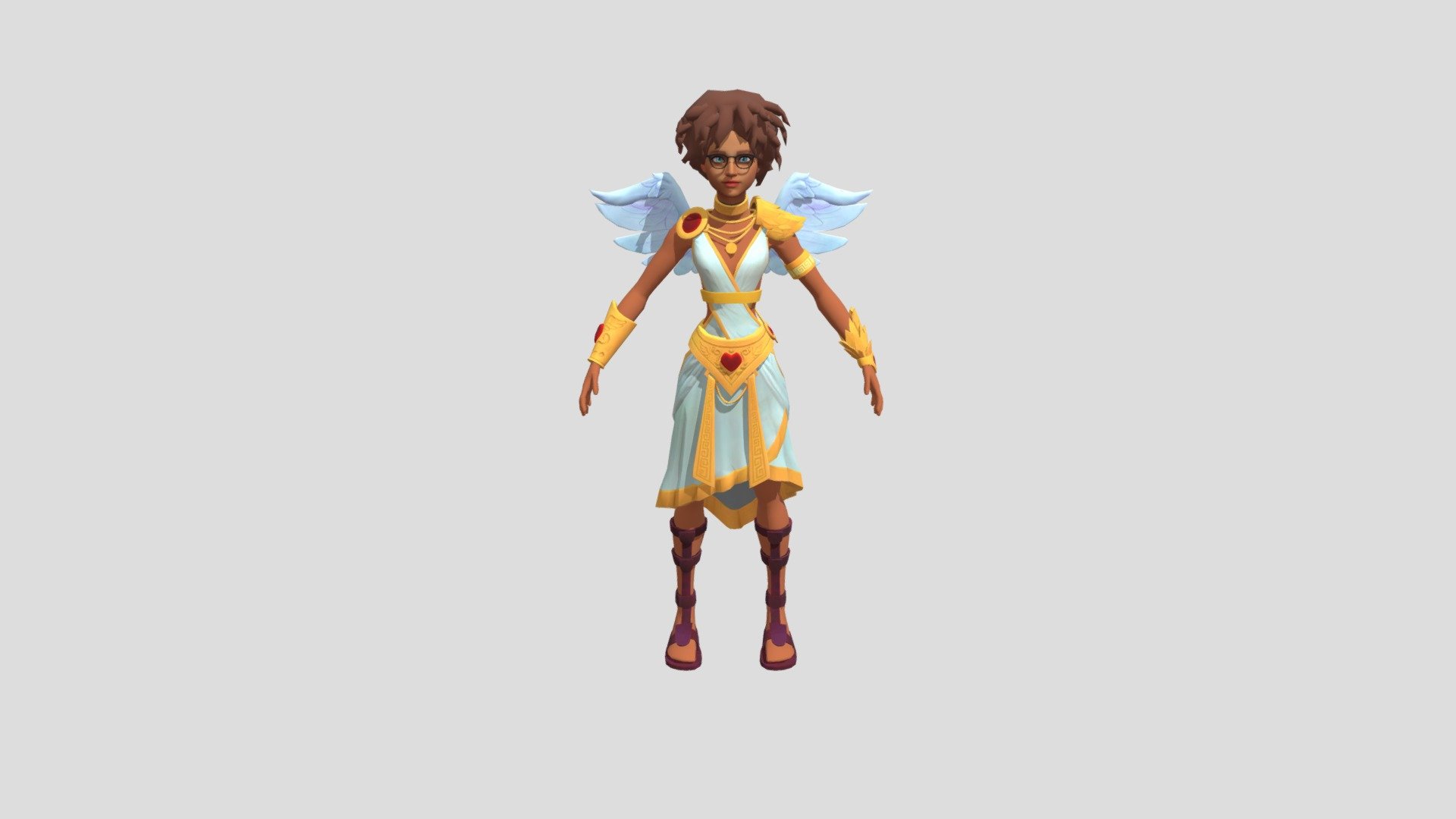 Young Bellona Fighting Idle - Download Free 3D model by ...