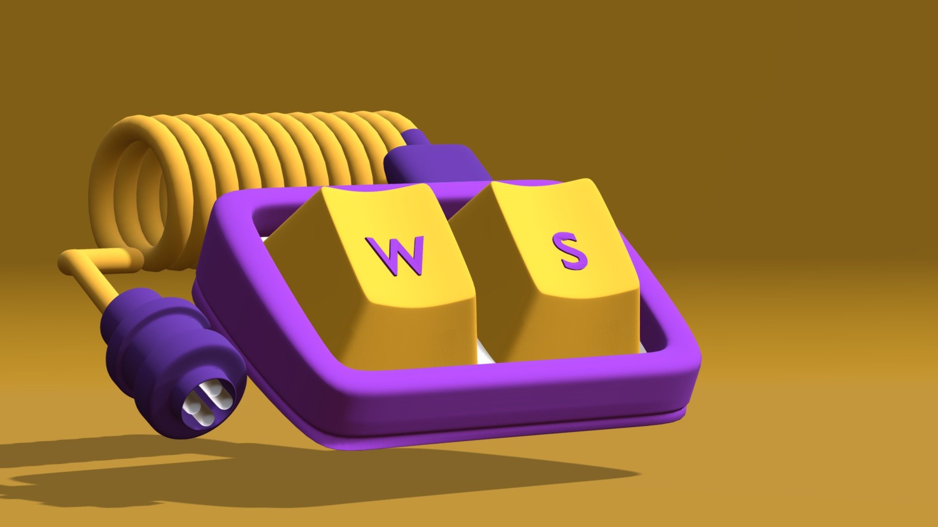 Cartoon Keyboard - Download Free 3D model by We11wisher (@Senin.mixail ...