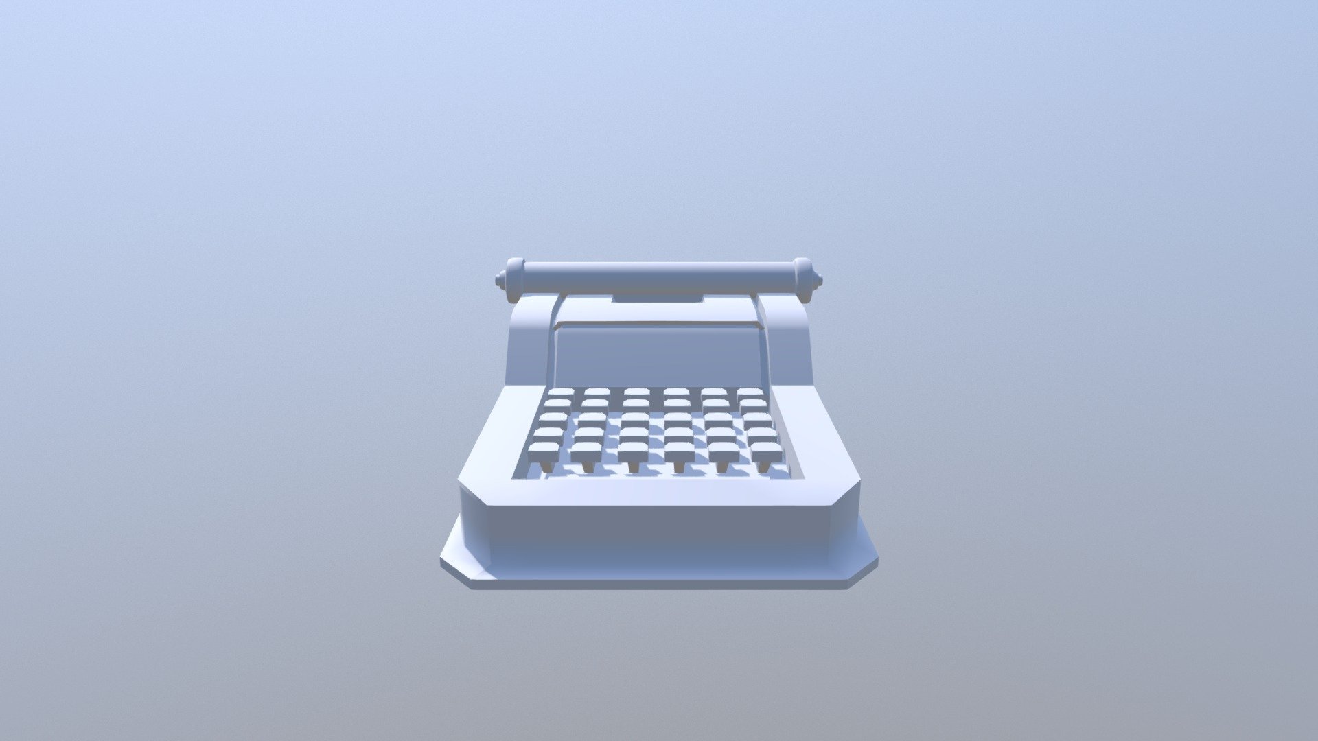 Typewriter - 3D model by christinartist [18367d2] - Sketchfab