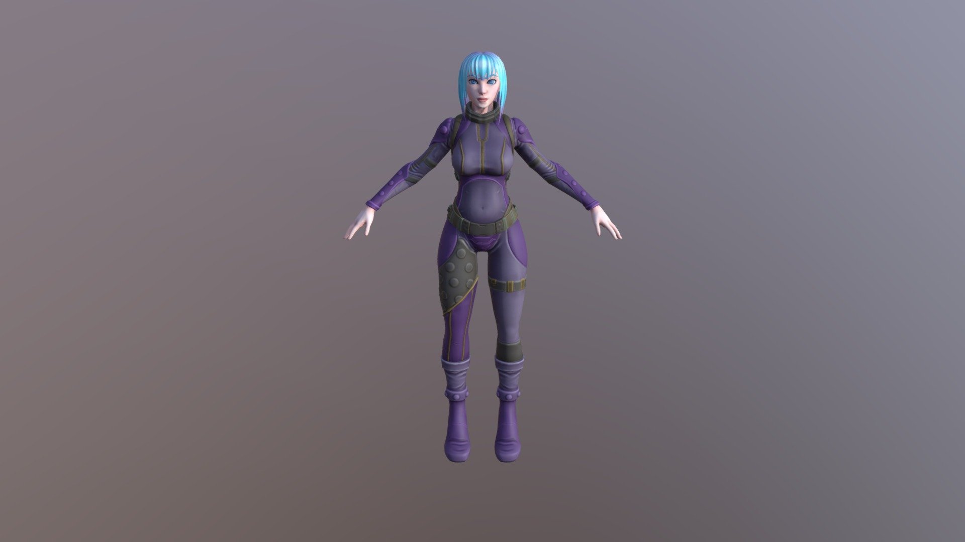 Low Poly Female Character - 3D model by isamel [1836c08] - Sketchfab