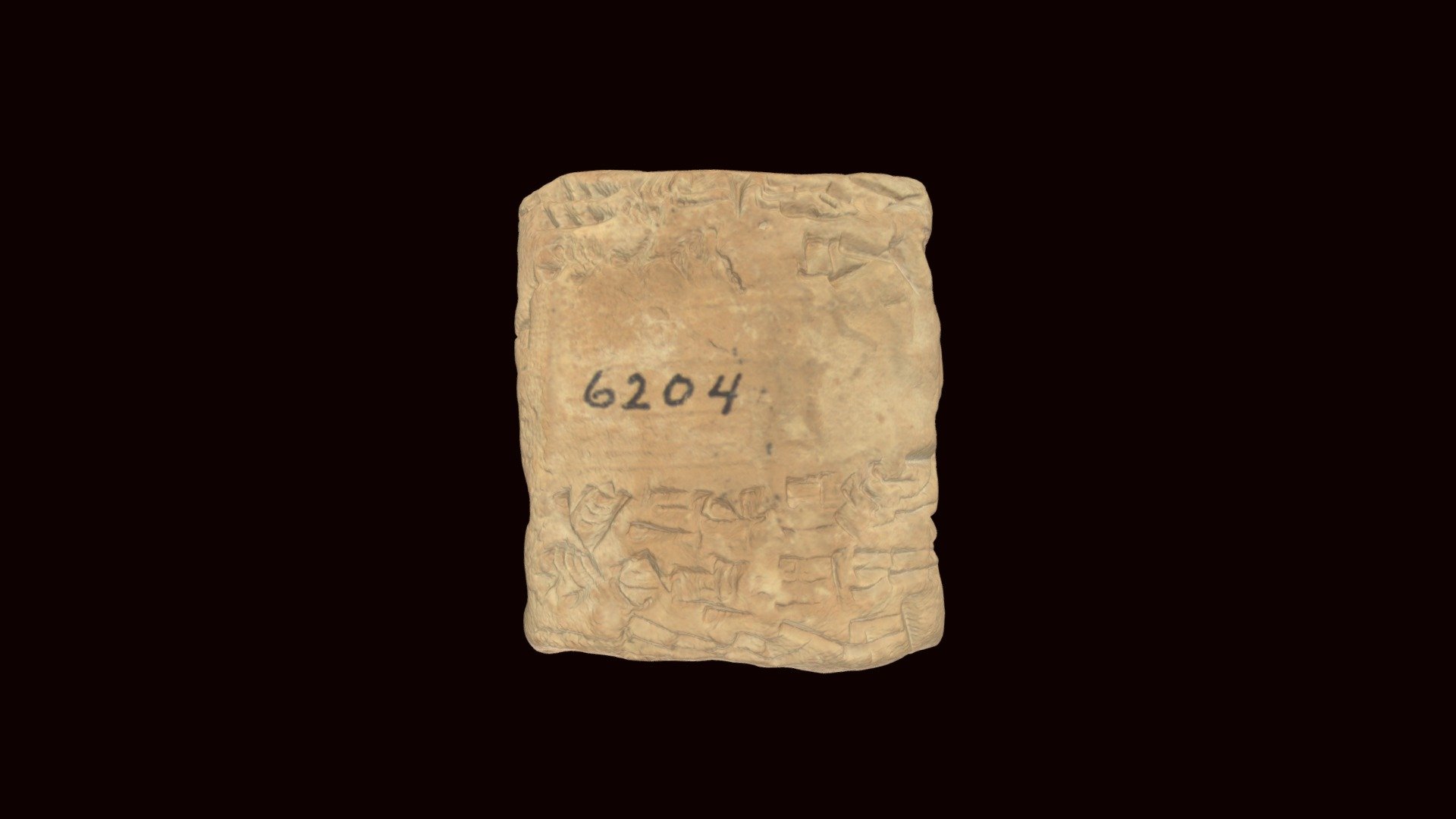 Cuneiform Tablet HMANE1909.5.40 - 3D model by Harvard Museum of the ...