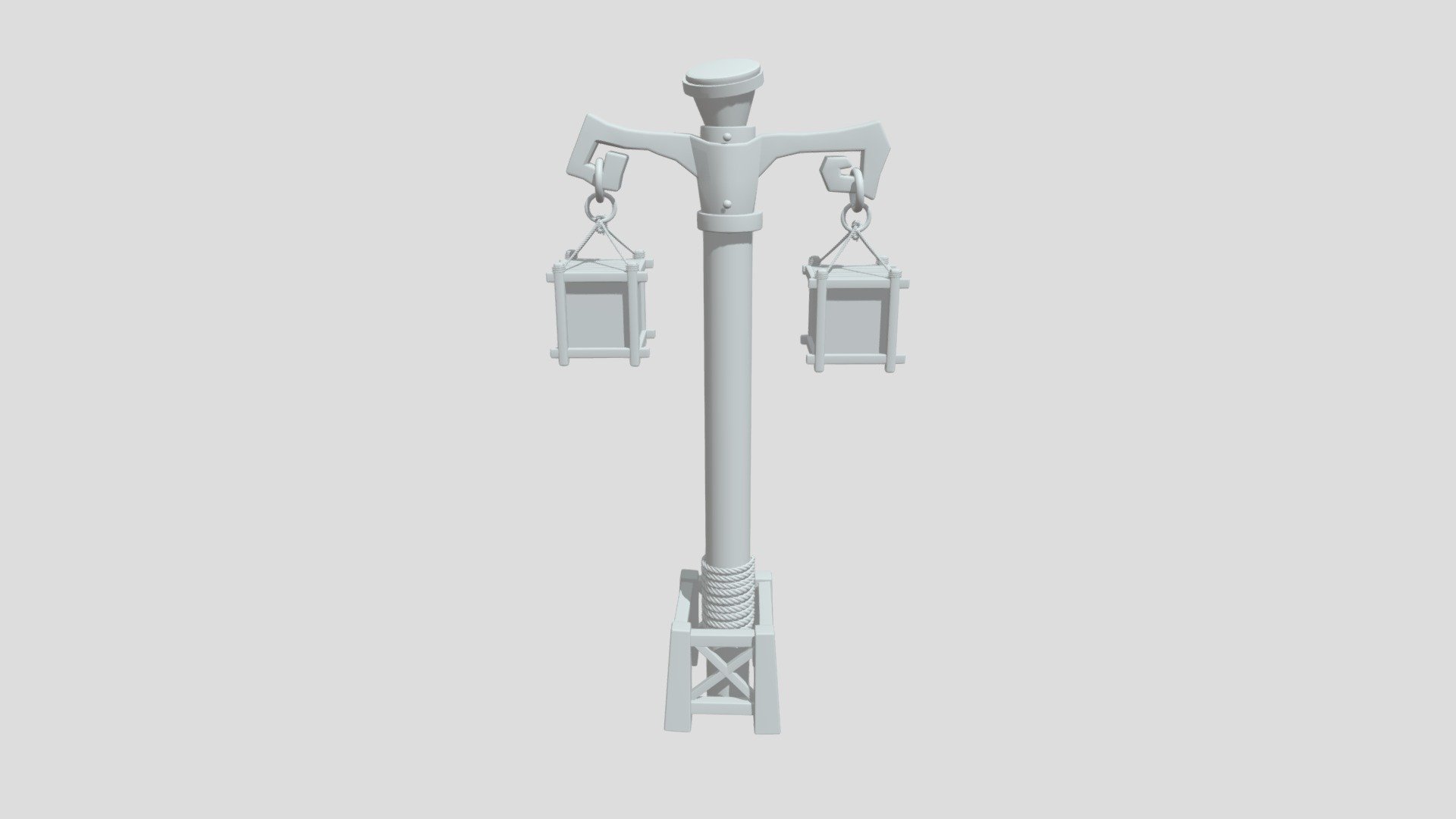 Stylized Lamp Post (Low-Poly) - 3D model by haleygoligoski [183888f ...