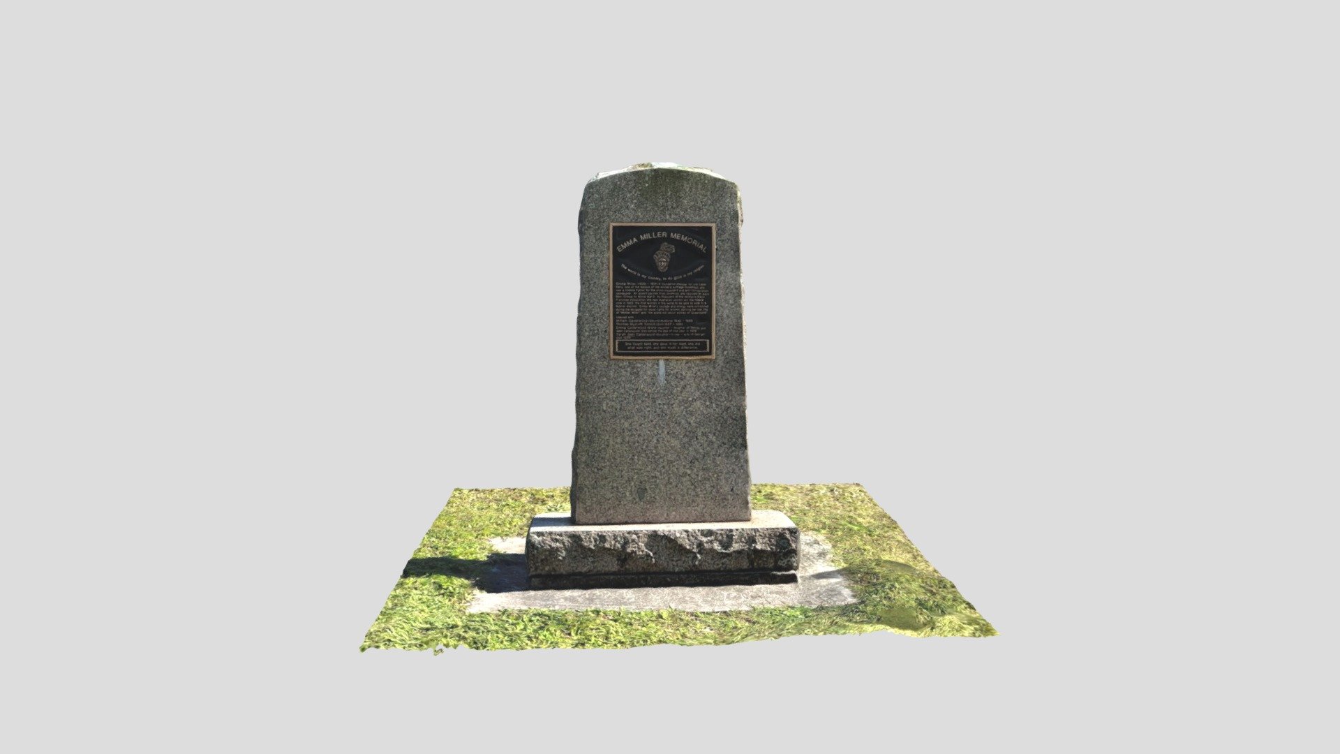 Monument to Queensland suffragist, Emma Miller - Download Free 3D model ...