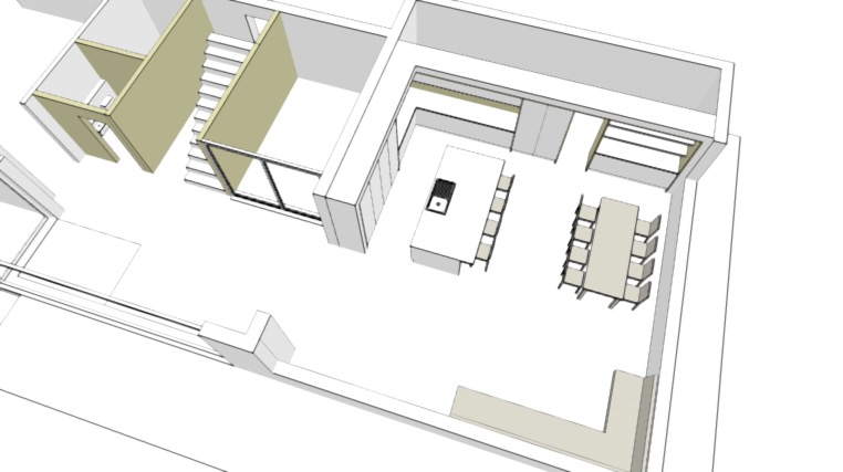 kitchen layout 1 - 3D model by fretwells [1839e08] - Sketchfab