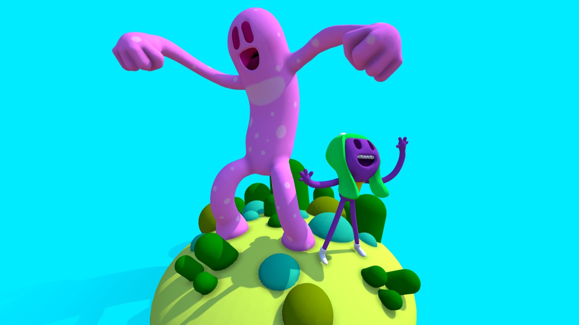 Gluko and Lennon - Download Free 3D model by Dr_Stef [183bde6] - Sketchfab