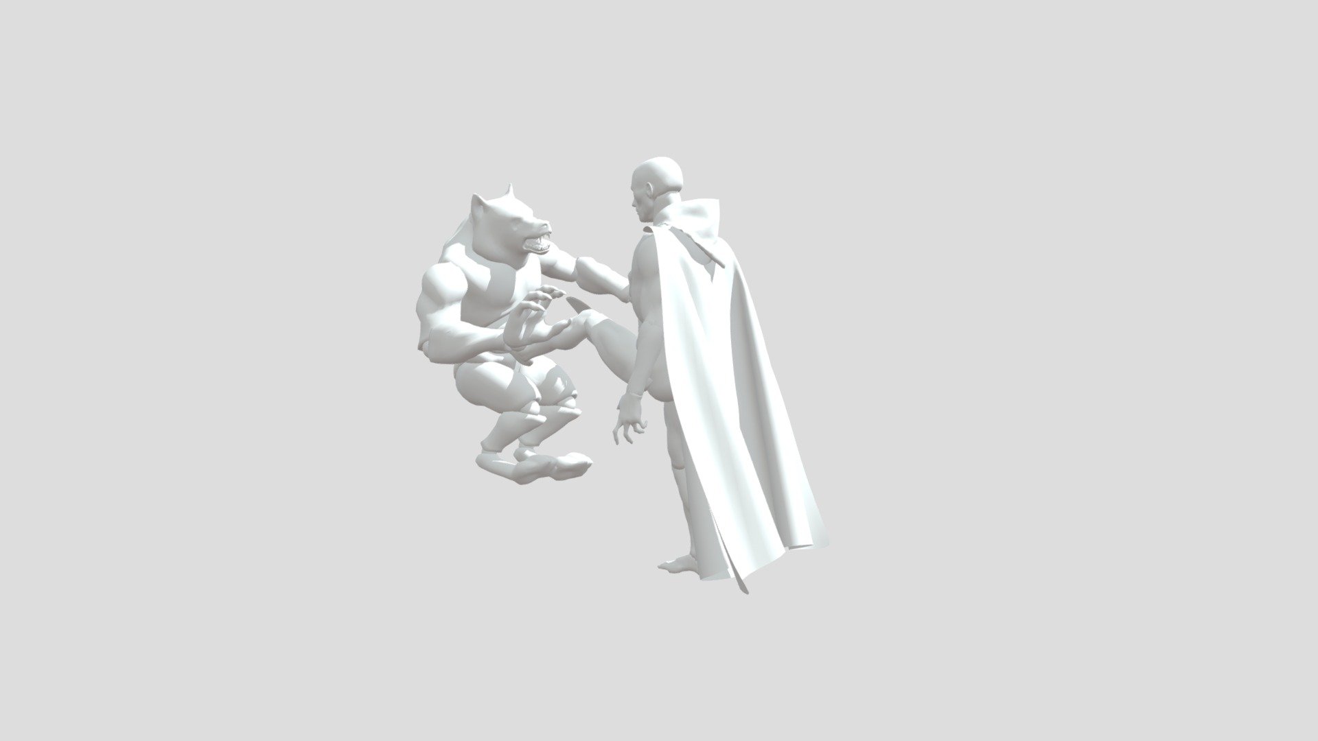 Fighting scene - 3D model by evilredwolf768 [183daba] - Sketchfab