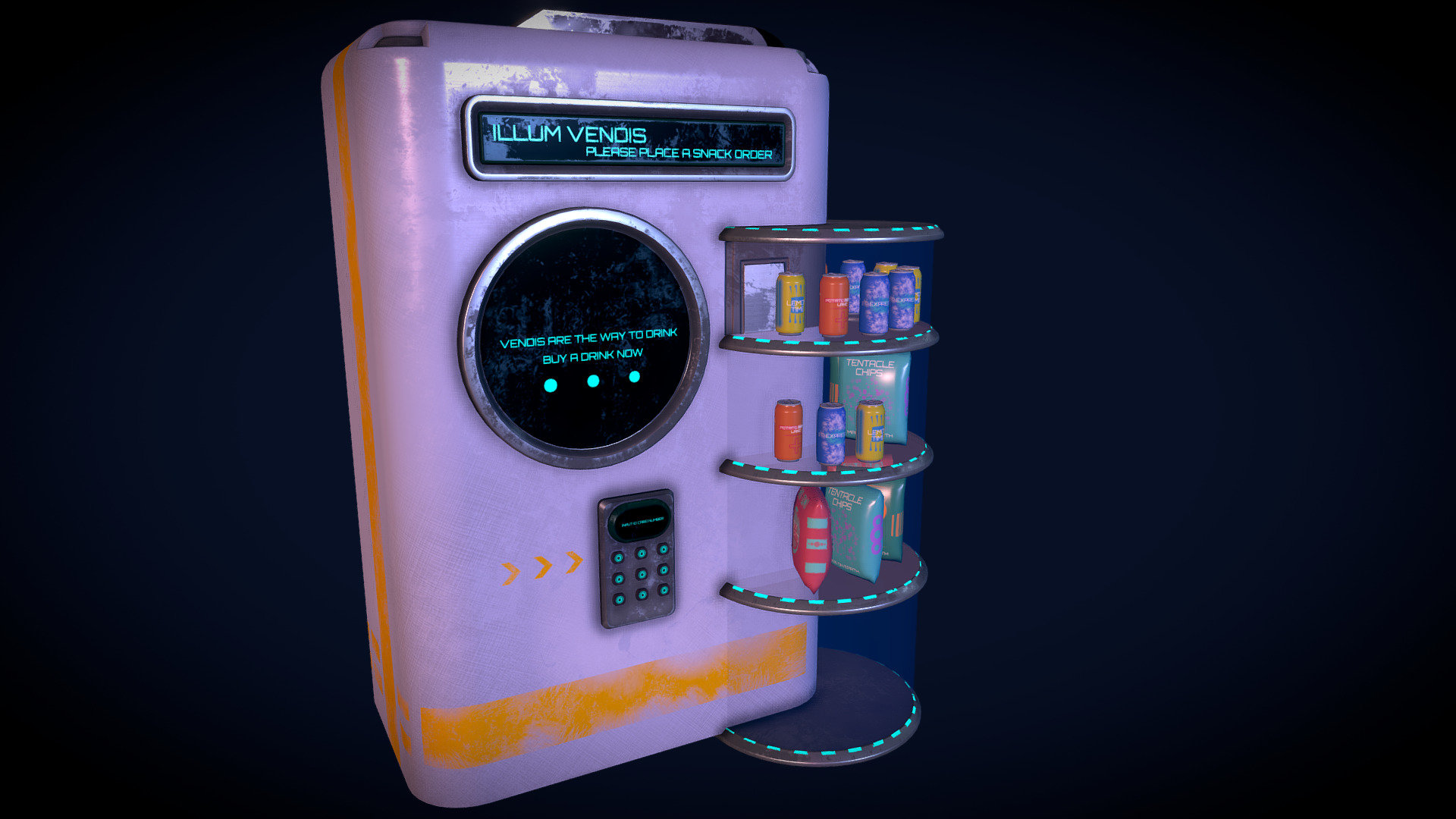 Vending Machine - 3D model by Faith Chow (@faithchow) [184408f] - Sketchfab