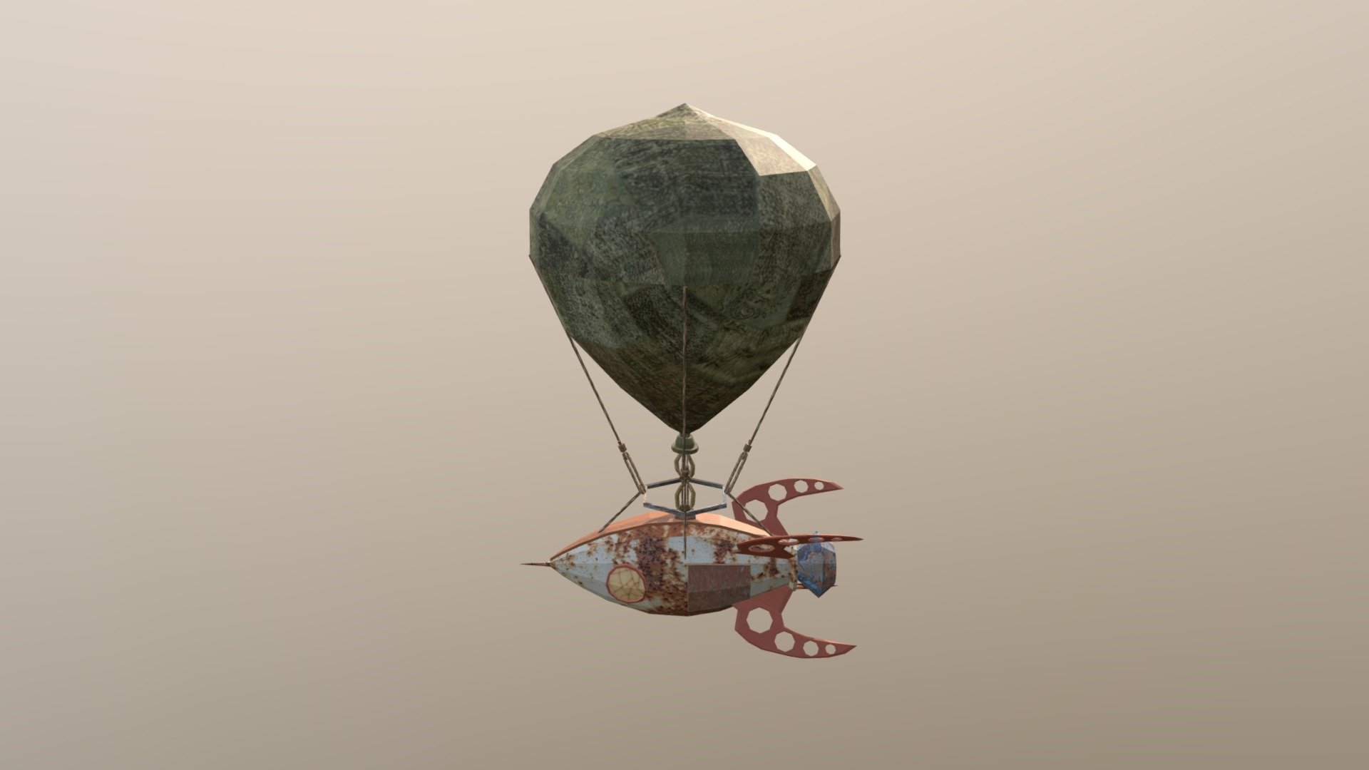 Zeplin Steampunk - 3D model by Pedro.Goulart [1844e96] - Sketchfab